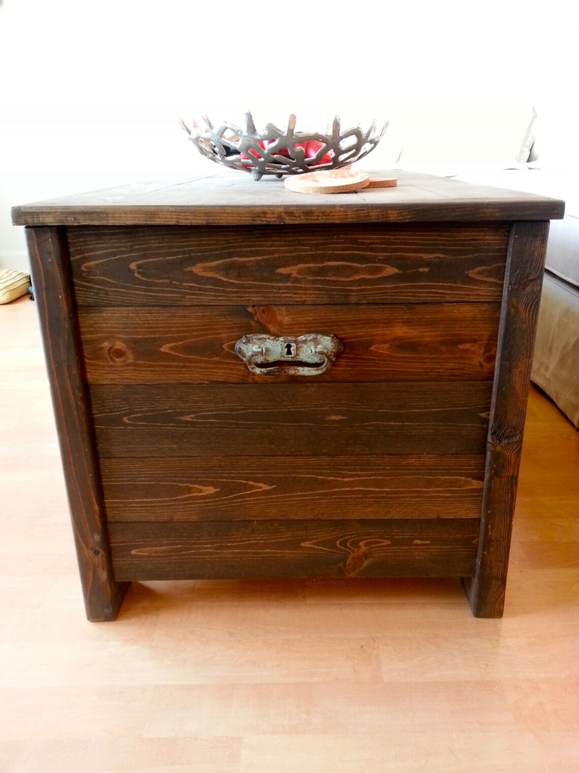 Rustic Wood Chest - Etsy