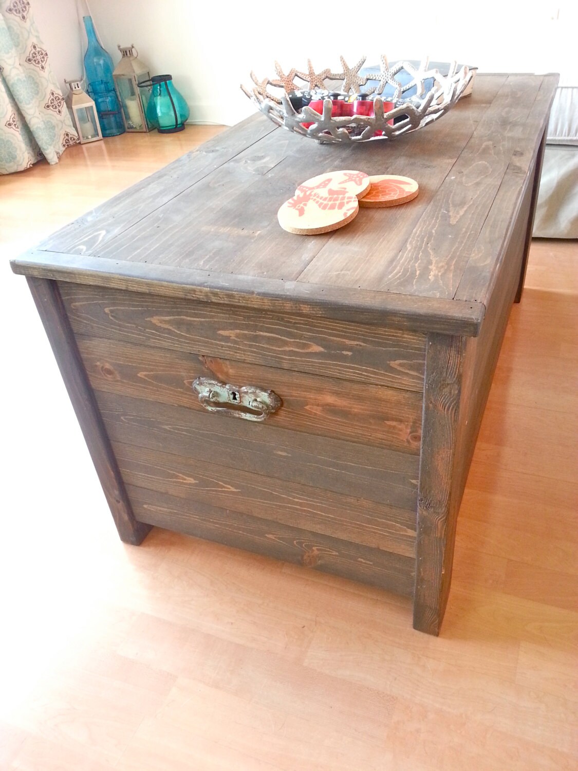 Rustic Wood Chest - Etsy