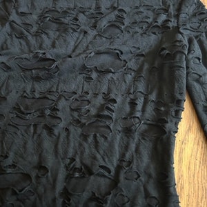 Black Tattered Witchy Top, or Mini Dress, Size Small - Etsy