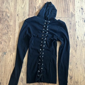 DIY Black Mesh Turtle Neck With Corset Back. - Etsy