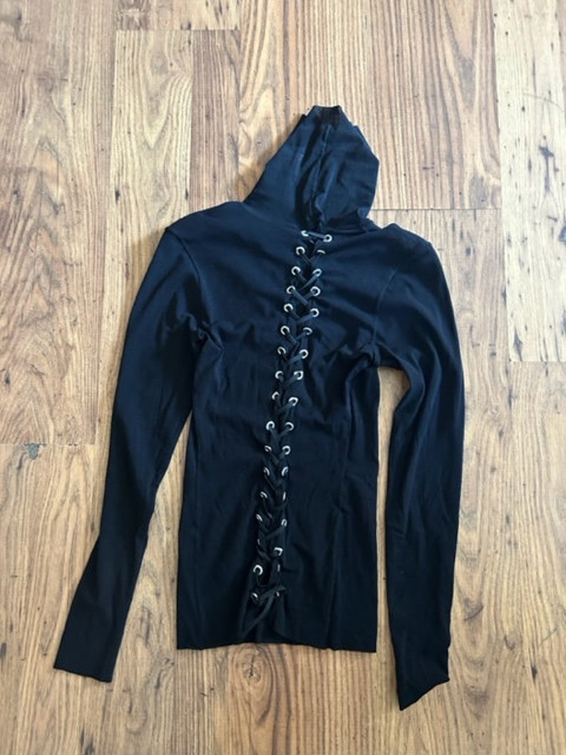 DIY Black Mesh Turtle Neck With Corset Back. - Etsy