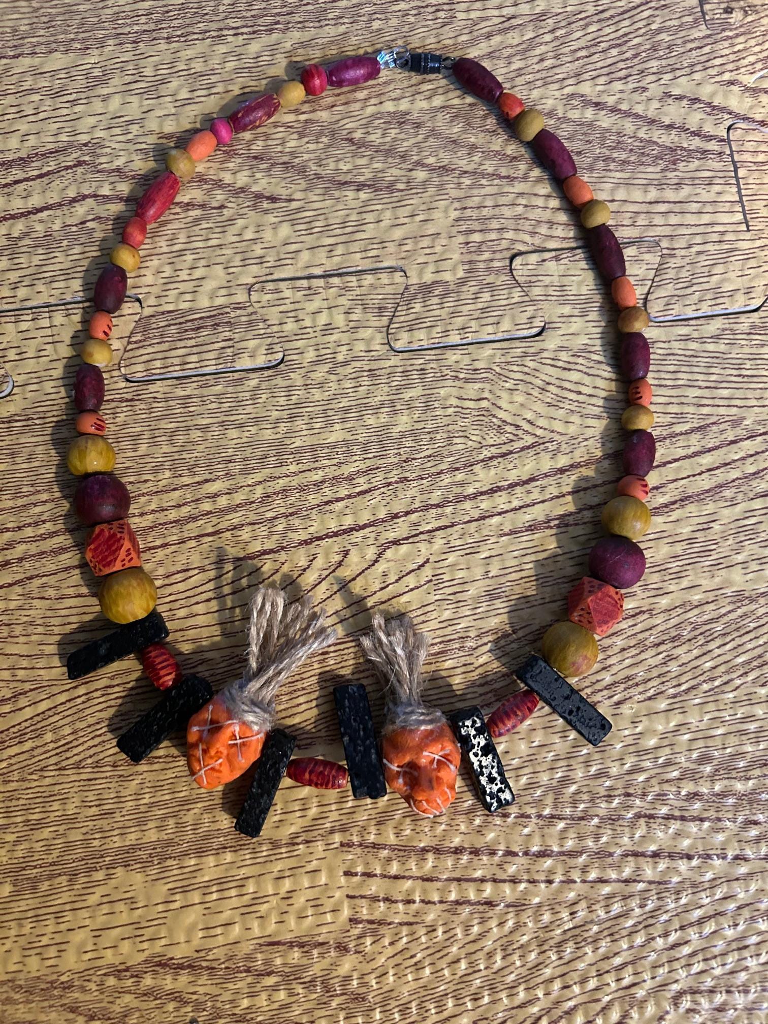 Shrunken Head (hand Sculpted) Tiki Necklace 20 Inches - Etsy