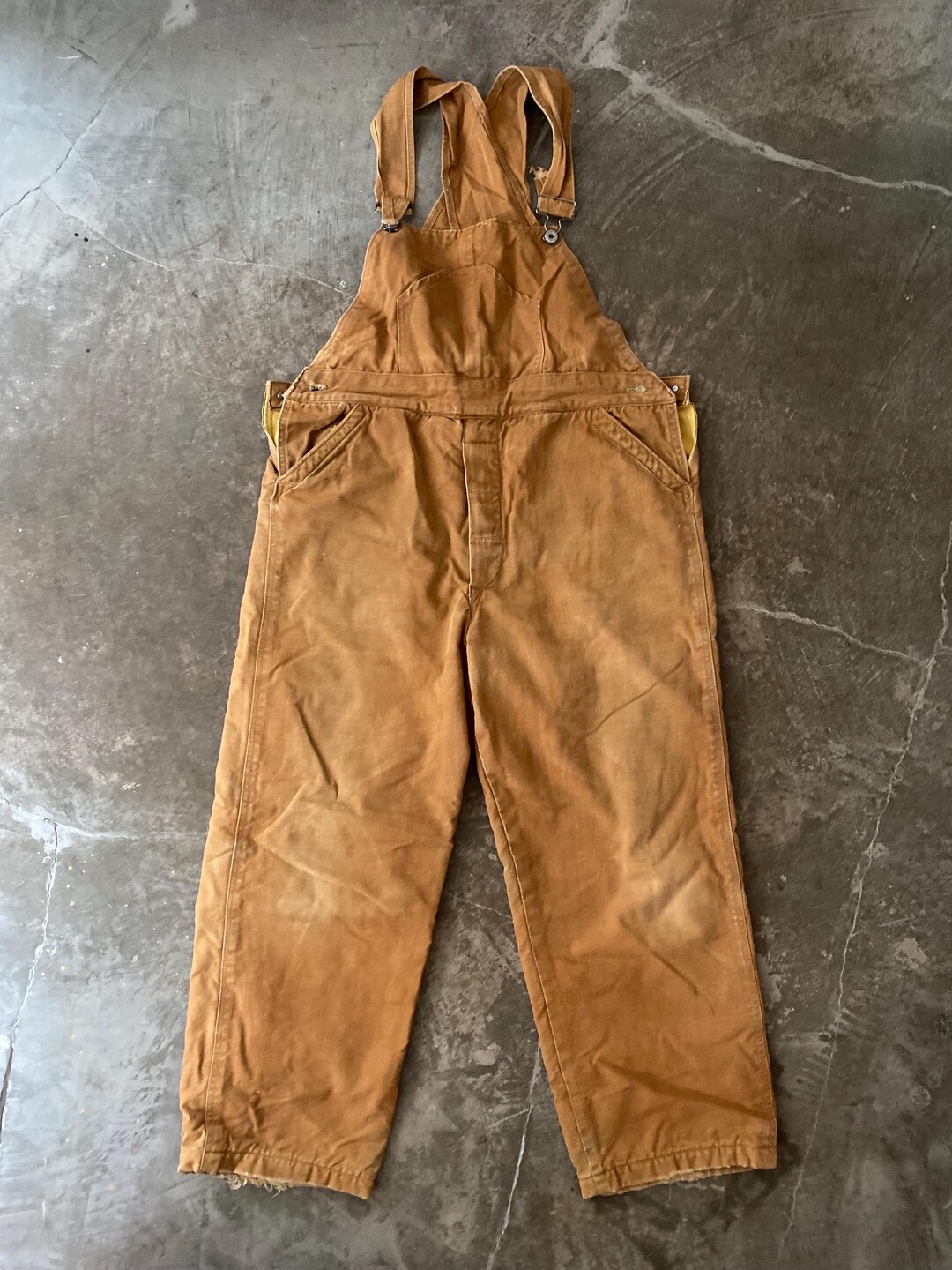 Vintage Overall With Laurel Button - Etsy