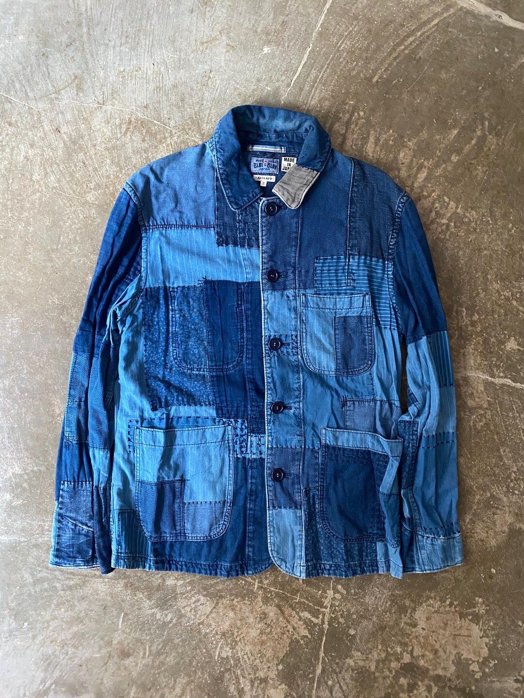 Blue Blue Japan Indigo Boro Patchwork Jacket Visvim Kapital - Etsy UK