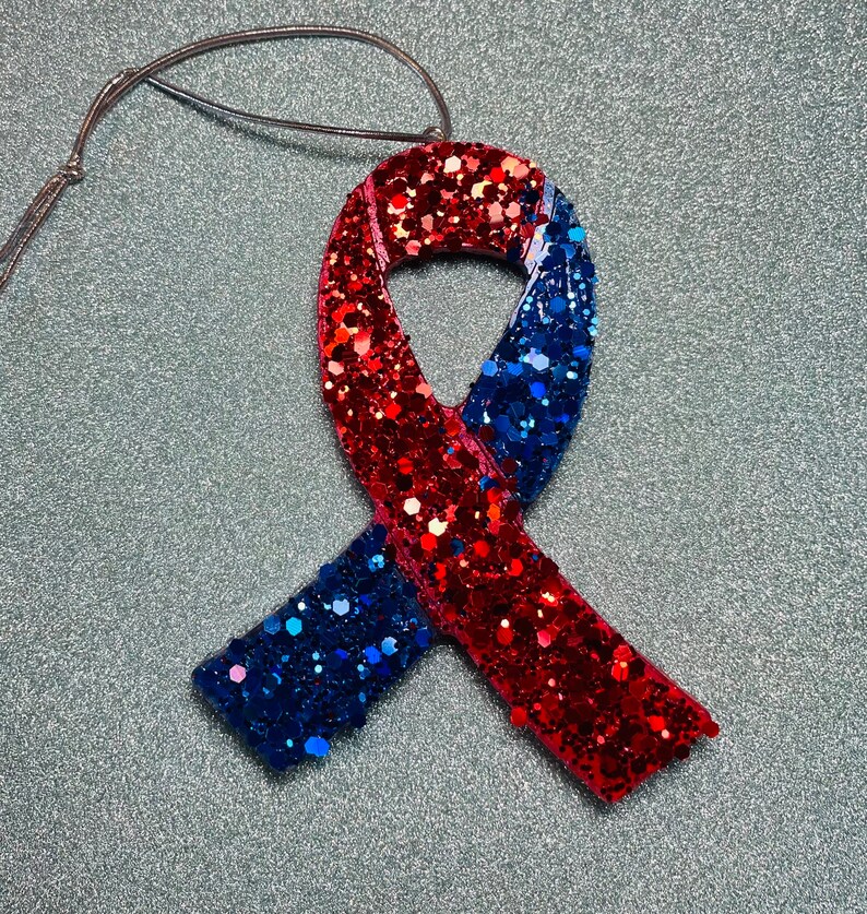 Pulmonary Fibrosis Awareness Ribbon Car Freshie Gift Custom IPF Warrior ...