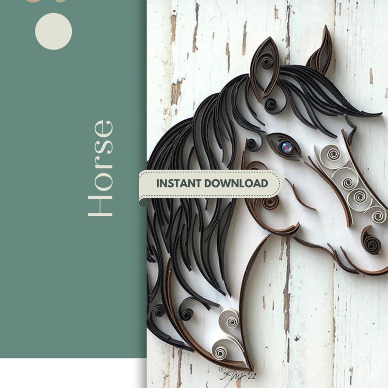 Quilling Patterns Horses - Etsy