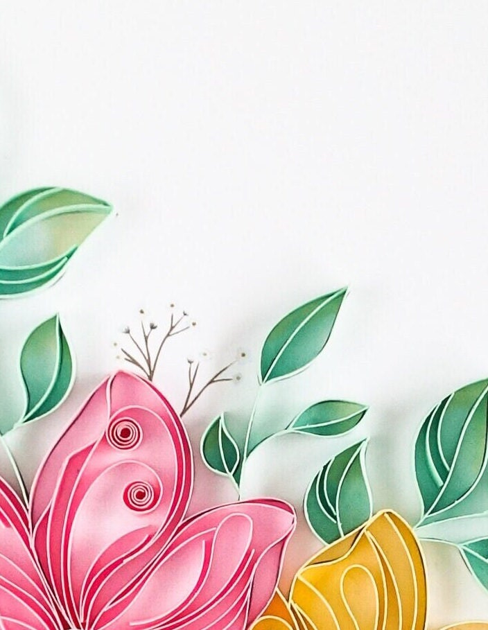 Instant Download Quilling Floral Pattern to Make Wildflowers Quilling ...