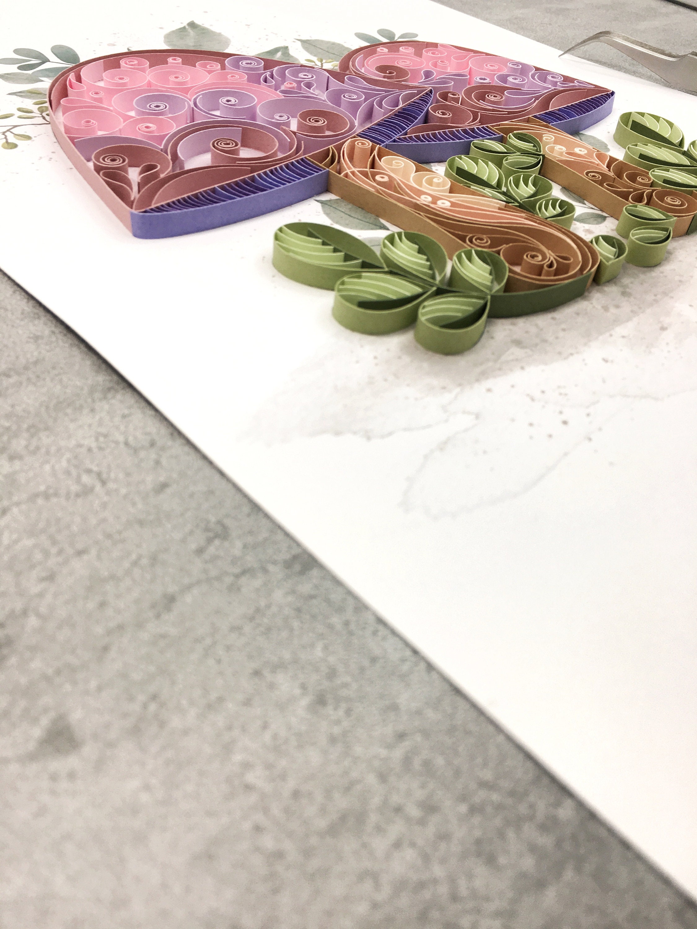 Quilling Template Quilling Pattern to Make Mushrooms Digital Quilling ...