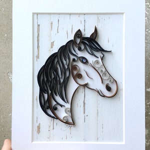 Quilling Template Pattern to Make A Horse, Instant Download How to Make ...