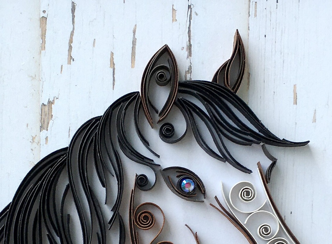 Quilling Template Pattern to Make A Horse Instant Download How to Make ...