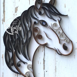 Quilling Template Pattern to Make a Horse - Etsy