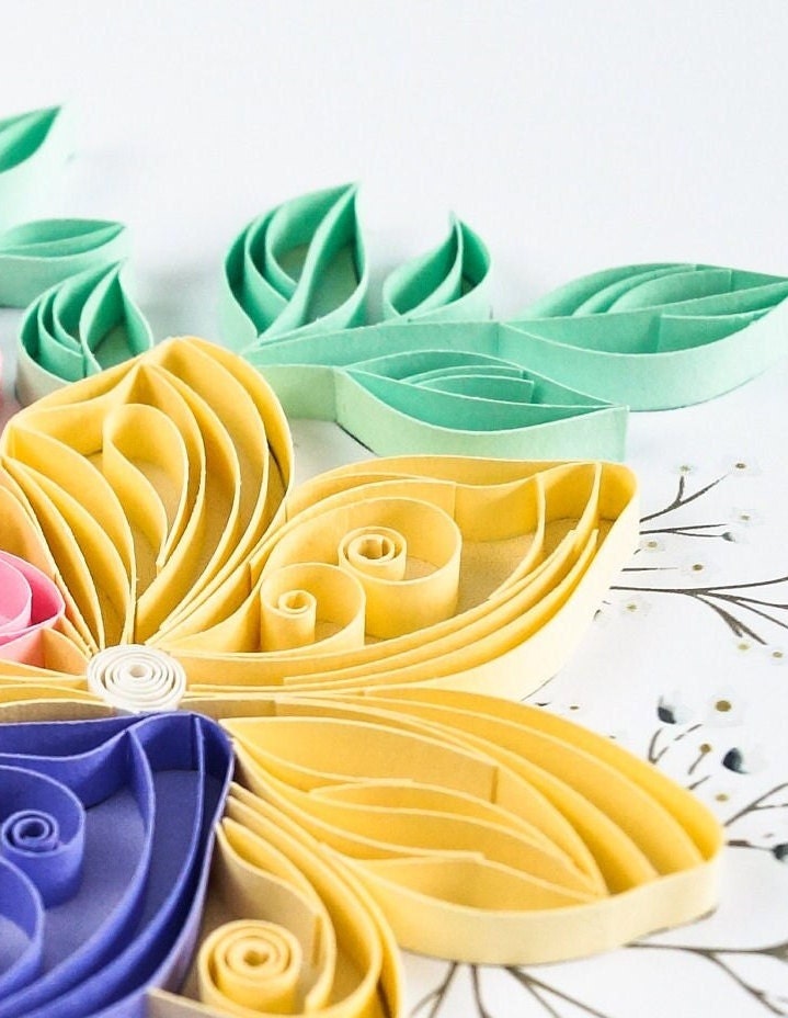 Instant Download Quilling Floral Pattern to Make Wildflowers Quilling ...