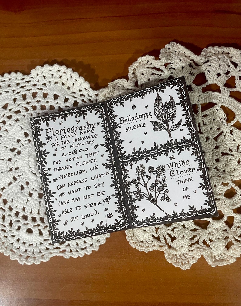 Victorian Language of Flowers Zine - Etsy