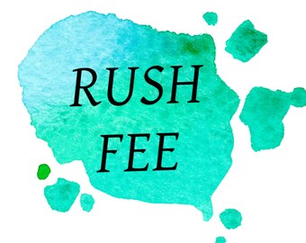 Rush Fee - Etsy