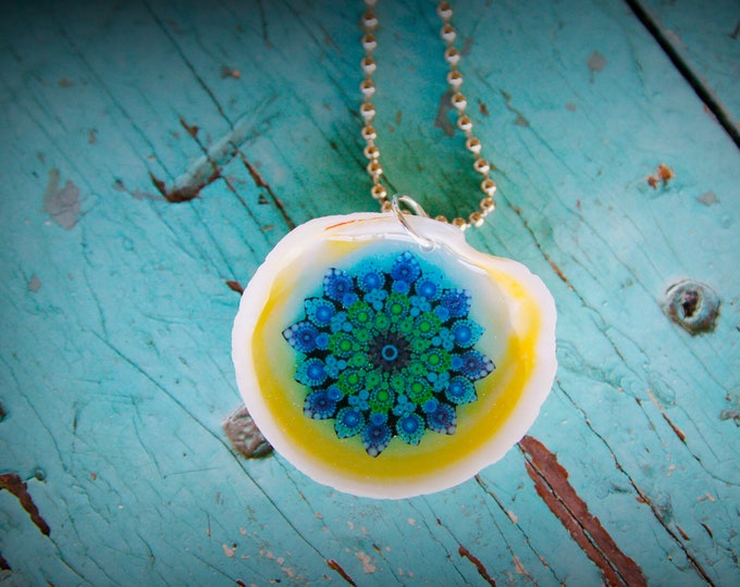 Mandala Buttercup Lucine Seashell Necklace Shell Beach - Etsy