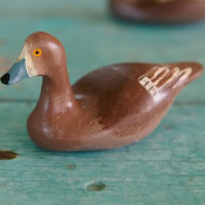 Rare Vintage Mini Wooden Duck Decoy Cabin Decor Signed Clarence ...