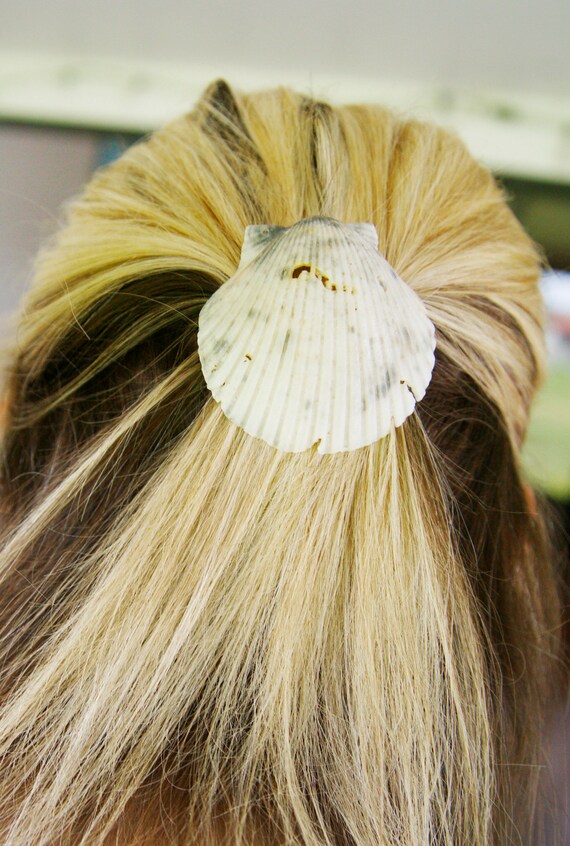 Scallop Shell Hair Barrette Hair Accessory French Clip | Etsy