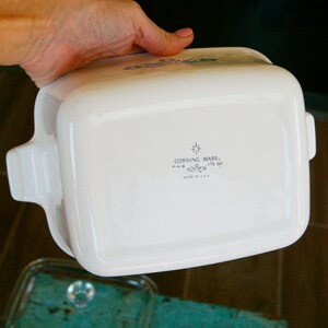 Vintage Corning Ware Cornflower Pattern Rectangular Casserole Dish With ...