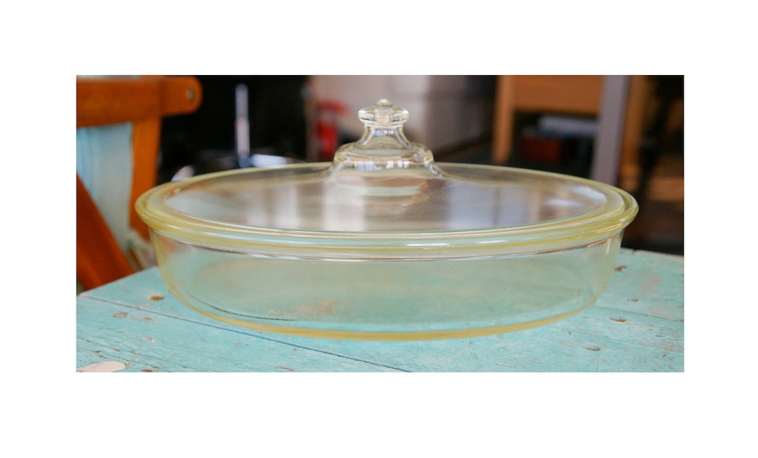 Antique Rare Early Pyrex Glass 125 Casserole Covered Dish With Lid ...