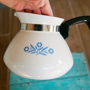 Corning Ware Cornflower Pattern Teapot Pitcher Coffee Carafe 6 Cup - Etsy