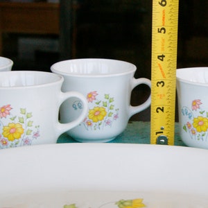 Vintage Corelle Spring Meadow Pattern Platter, Cups and Creamer by ...