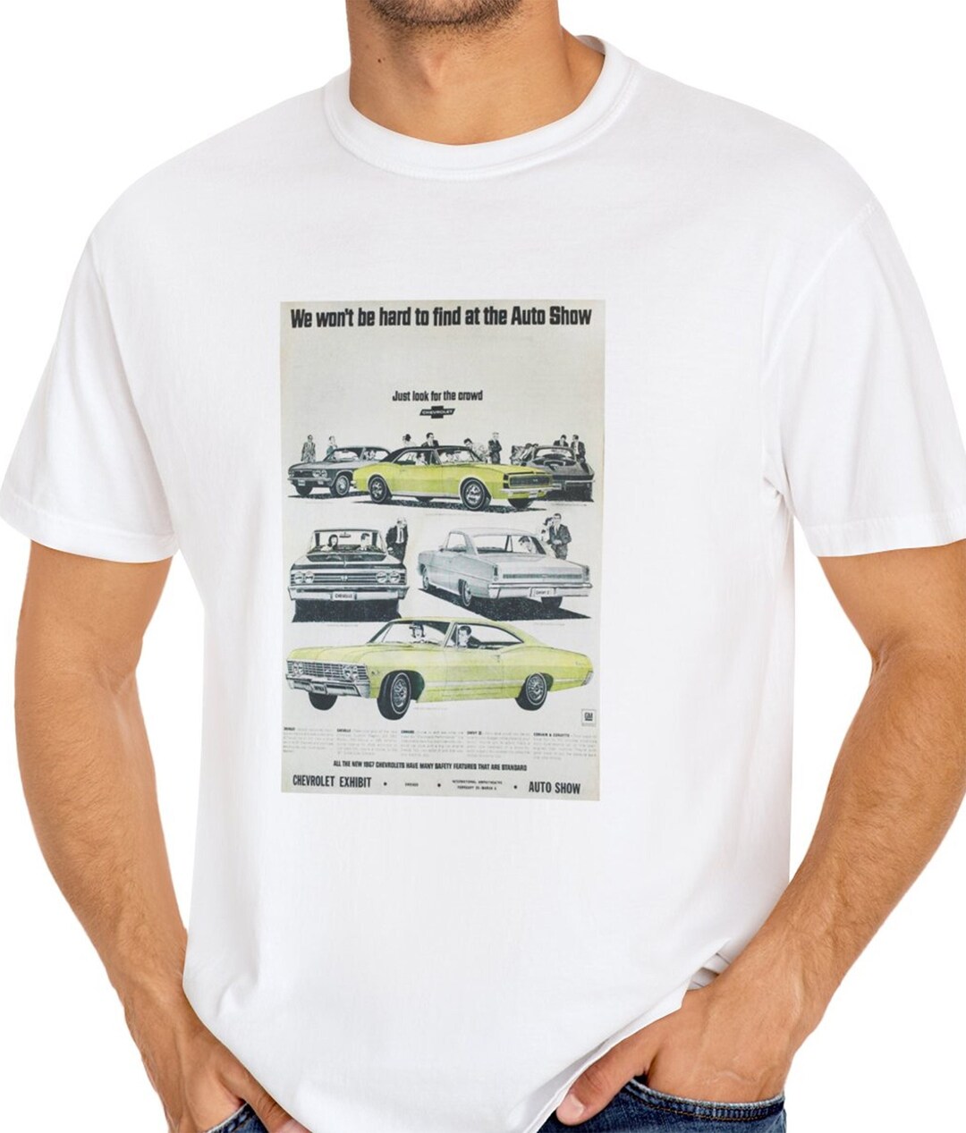 Vintage Chevy GM 1967 Advertising Shirt ~ We Won't Be Hard to Find at ...