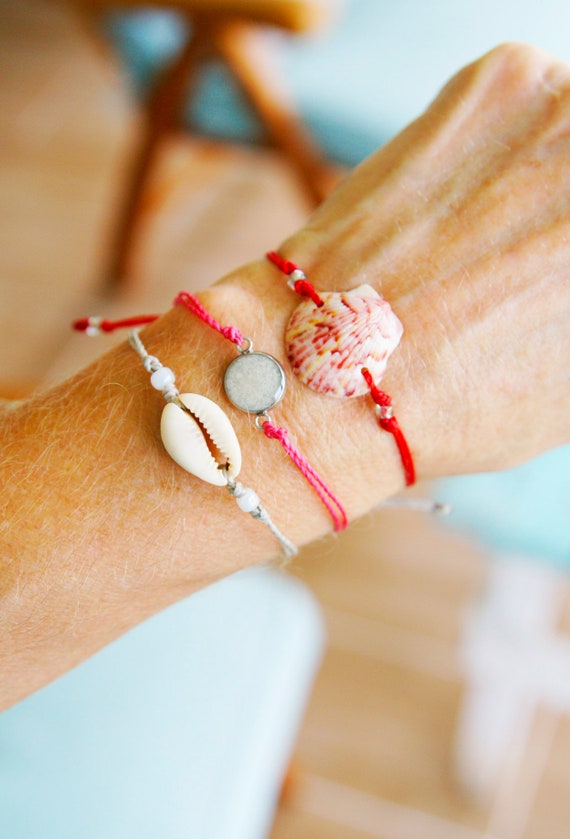 Mini Siesta Key Beach Sand Slide Knot Bracelet Wax Cording - Etsy