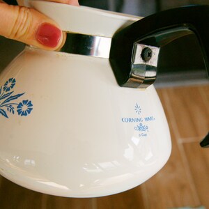 Corning Ware Cornflower Pattern Teapot Pitcher Coffee Carafe 6 Cup - Etsy