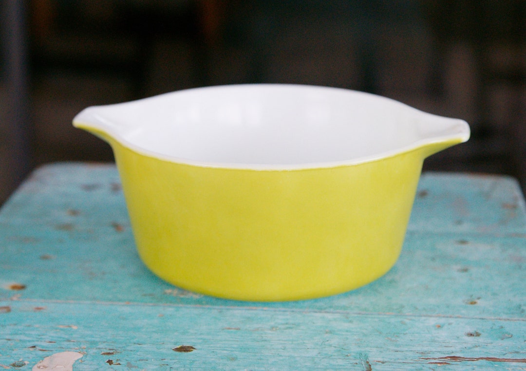 Vintage Pyrex Verde Casserole Baking Dish 474 - B 1.5 Quart Chartreuse ...