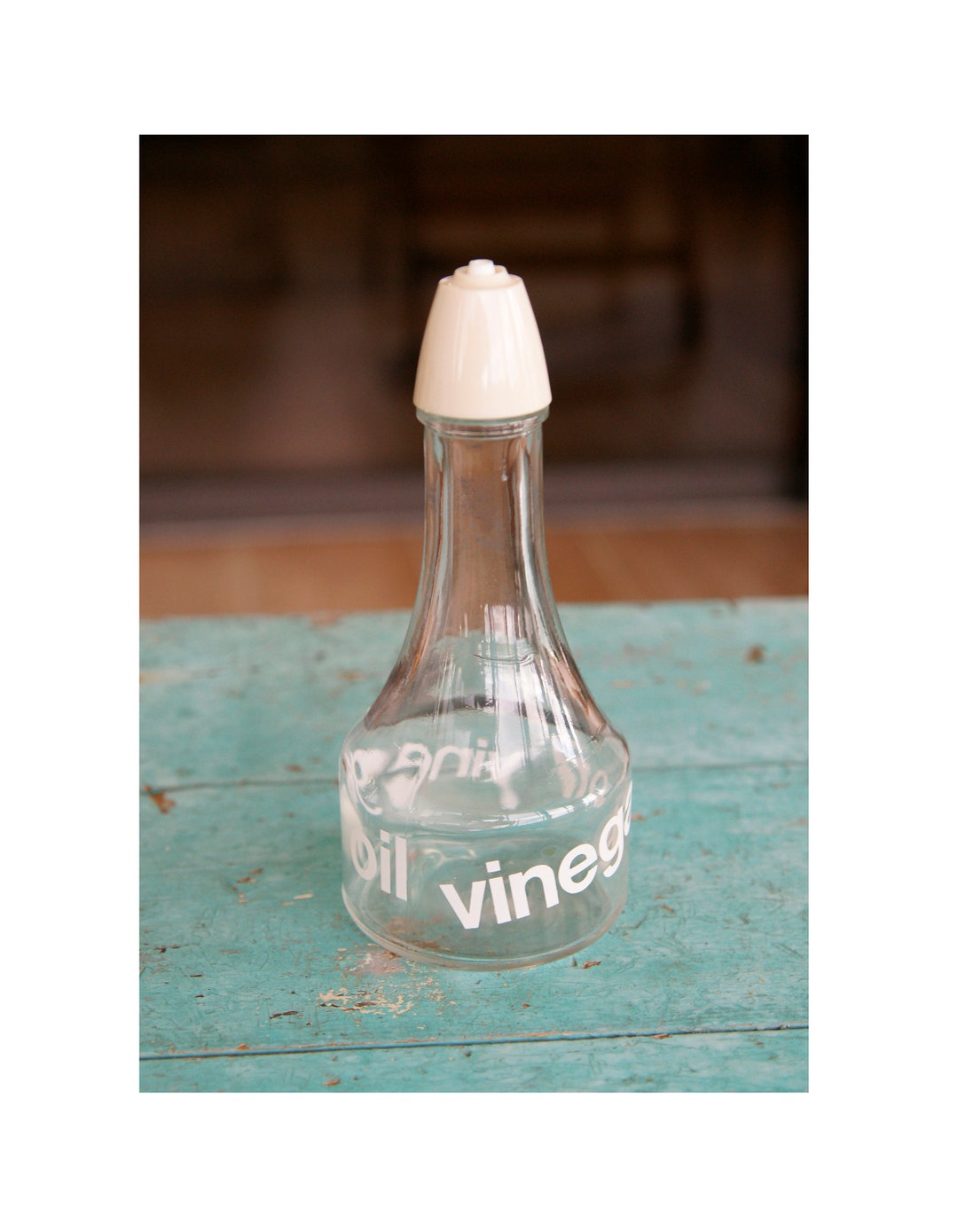 Vintage Vinegar and Oil Bottle With Lid Gemco Made in USA 1970s Kitchen ...