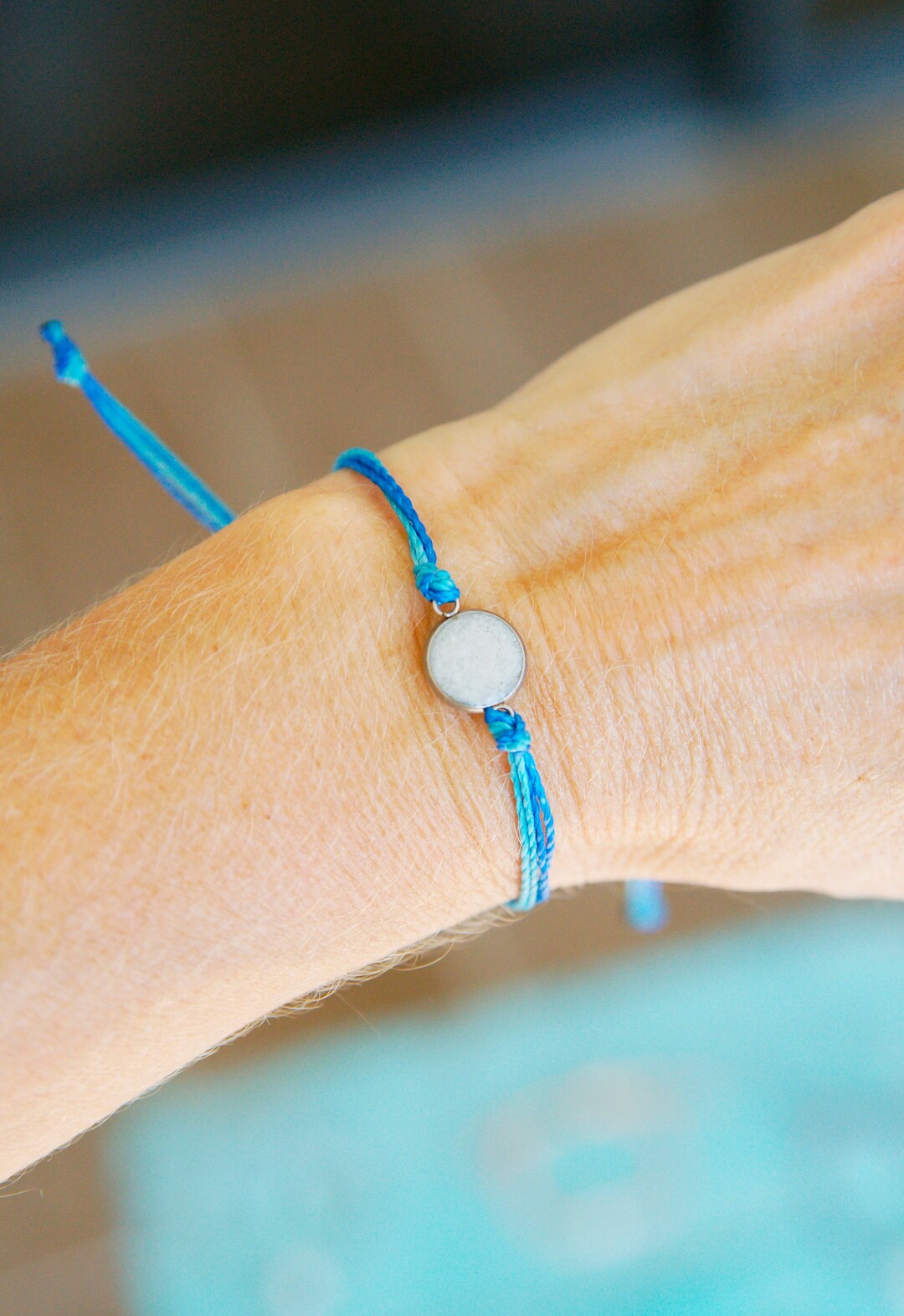 Mini Siesta Key Beach Sand Slide Knot Bracelet Wax Cording Stackable ...