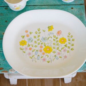 Vintage Corelle Spring Meadow Pattern Platter, Cups and Creamer by ...