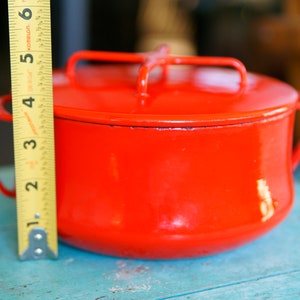 Vintage Dansk Kobenstyle Red Dutch Oven IHQ Enamel Mid Century Modern ...