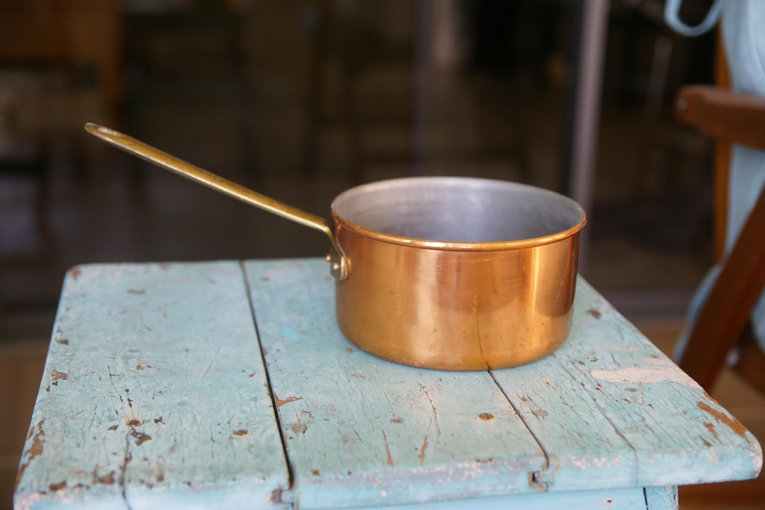 Vintage Copral Portugal Copper Pot With Brass Handle 6.75" Diameter - Etsy