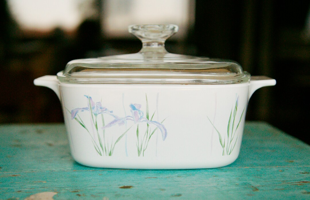 Vintage Corning Ware Shadow Iris Casserole Dish A 1 1/2 B With Lid 1.5 Liter Corningware - Etsy