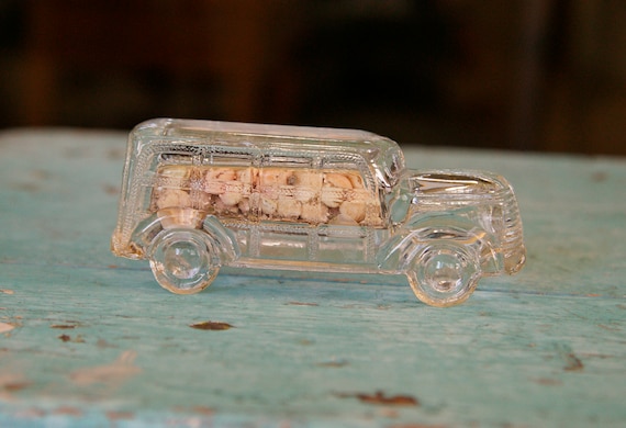 Vintage Glass Candy Container