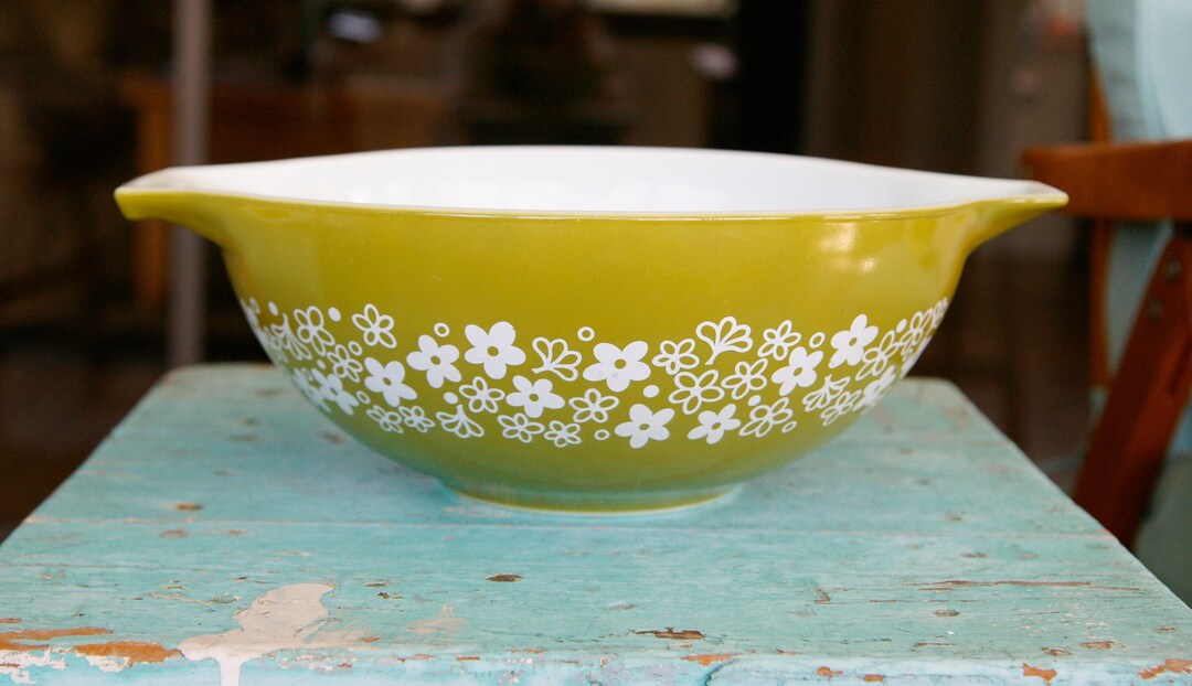 Vintage Pyrex Spring Blossom Cinderella Bowl 444 Mixing Nesting Bowl 4 ...