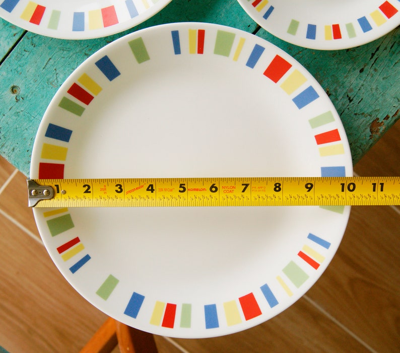 Corelle Memphis Dinner Plates: Colorful Stripes Replacement Plates - Etsy
