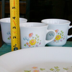 Vintage Corelle Spring Meadow Pattern Platter, Cups and Creamer by ...