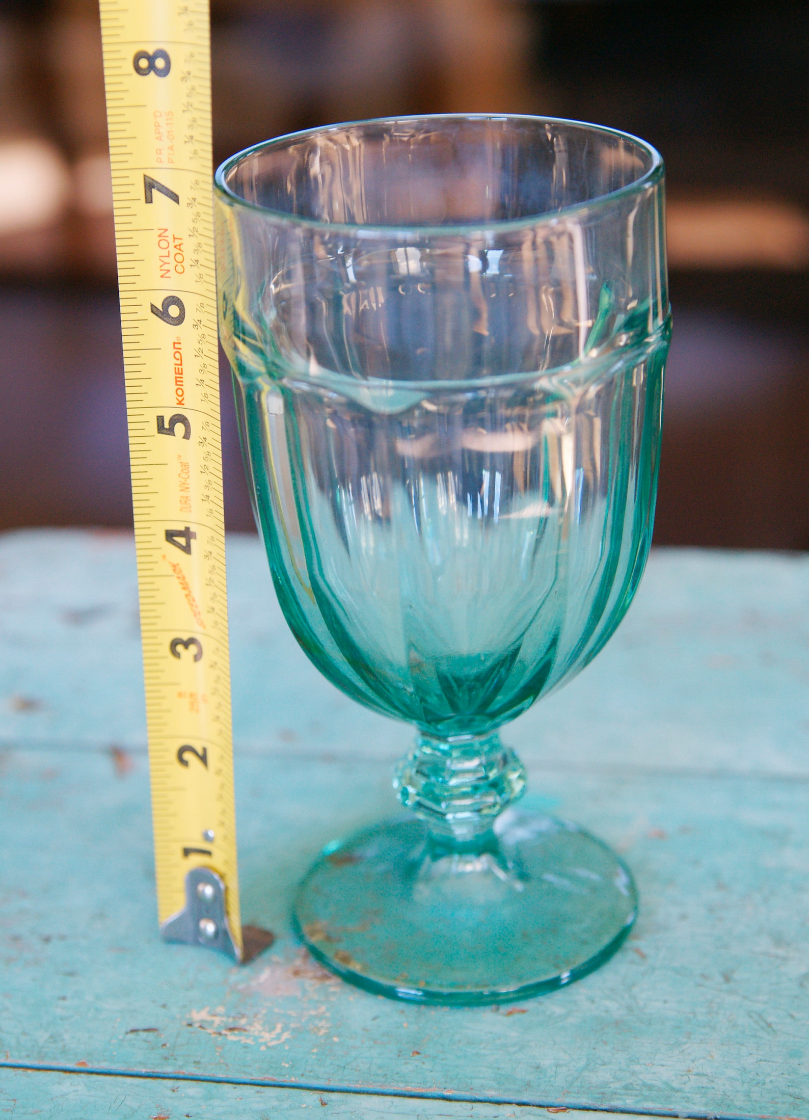 Vintage Libbey Gibraltar Teal Glass Goblets: Duratuff Stemware Set - Etsy