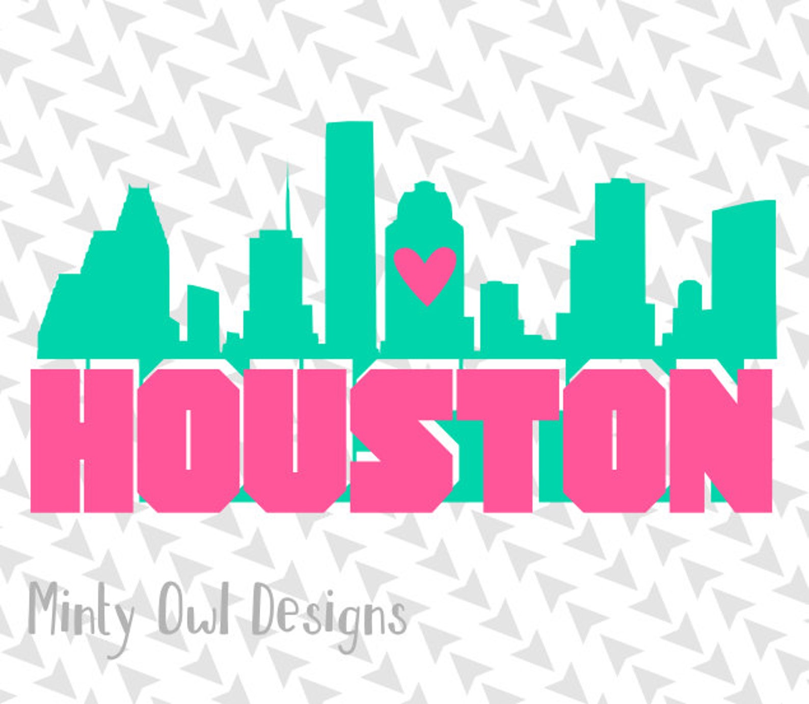 Cricut SVG Cutting Files I Love Houston SVG Houston - Etsy