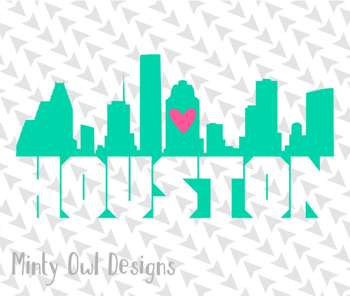 Cricut SVG Cutting Files I Love Houston SVG Houston - Etsy