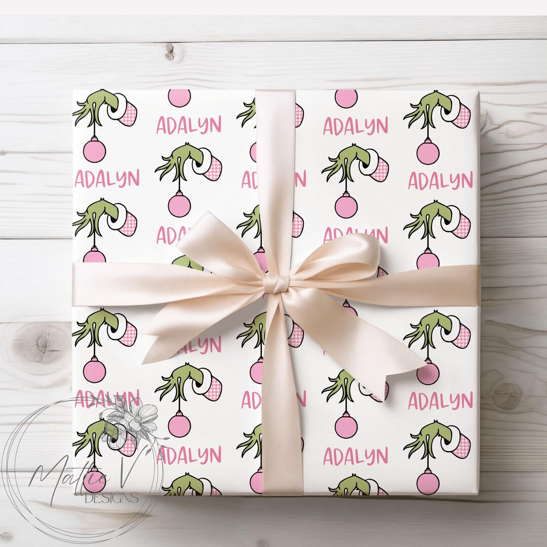 Personalized Wrapping Paper | Christmas Gift Wrap | Name Gift Wrap ...