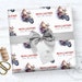 Santa's Motorcycle | Personalized Wrapping Paper | Christmas Gift Wrap ...