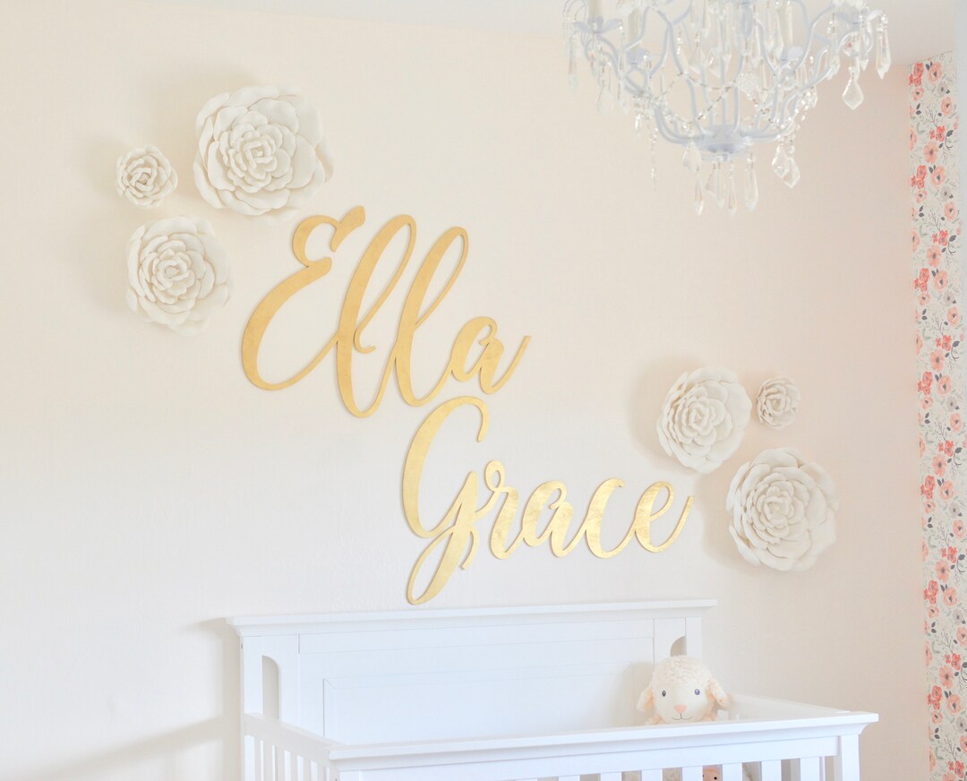 FREE SHIPPING Nursery Wall Name Sign Wooden Name Sign Wood Name Wall ...