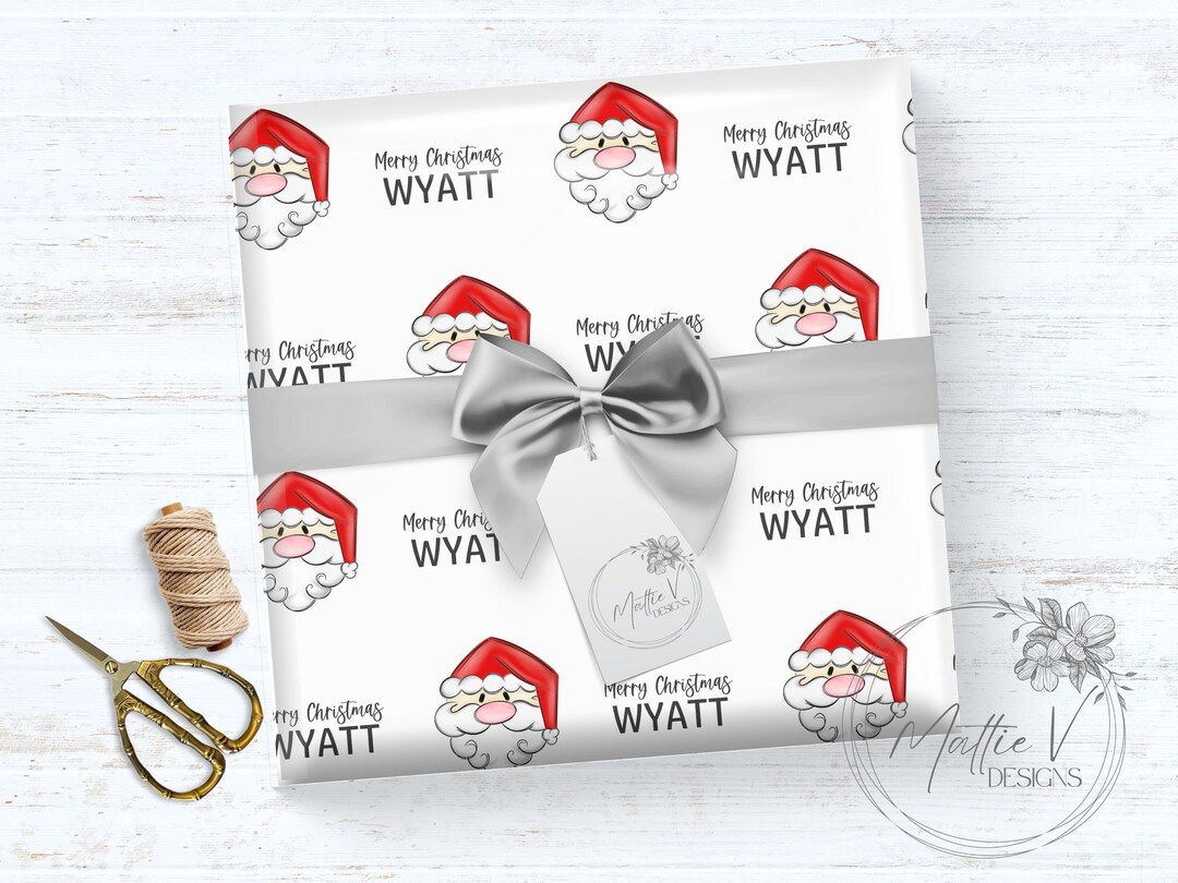 Personalized Wrapping Paper | Christmas Gift Wrap | Name Gift Wrap | Custom Gift Wrap - Etsy