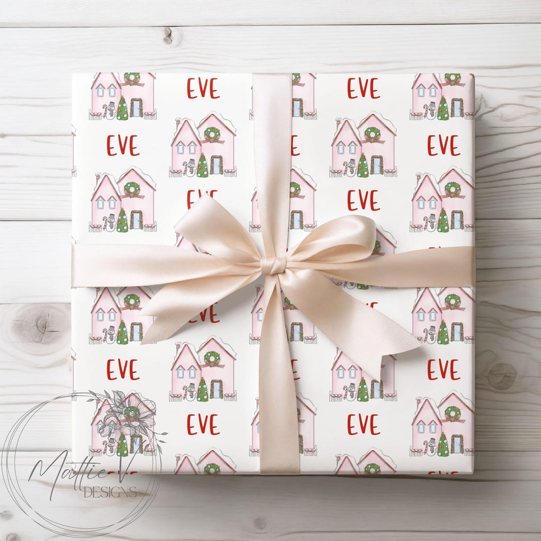 Personalized Wrapping Paper | Christmas Gift Wrap | Name Gift Wrap ...