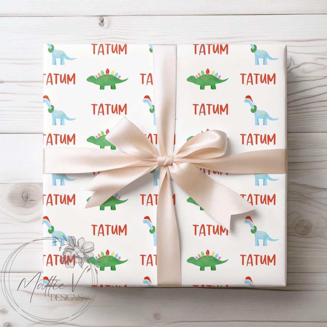 Personalized Wrapping Paper | Christmas Gift Wrap | Name Gift Wrap ...