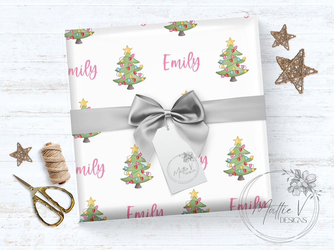 Personalized Wrapping Paper | Christmas Gift Wrap | Name Gift Wrap ...