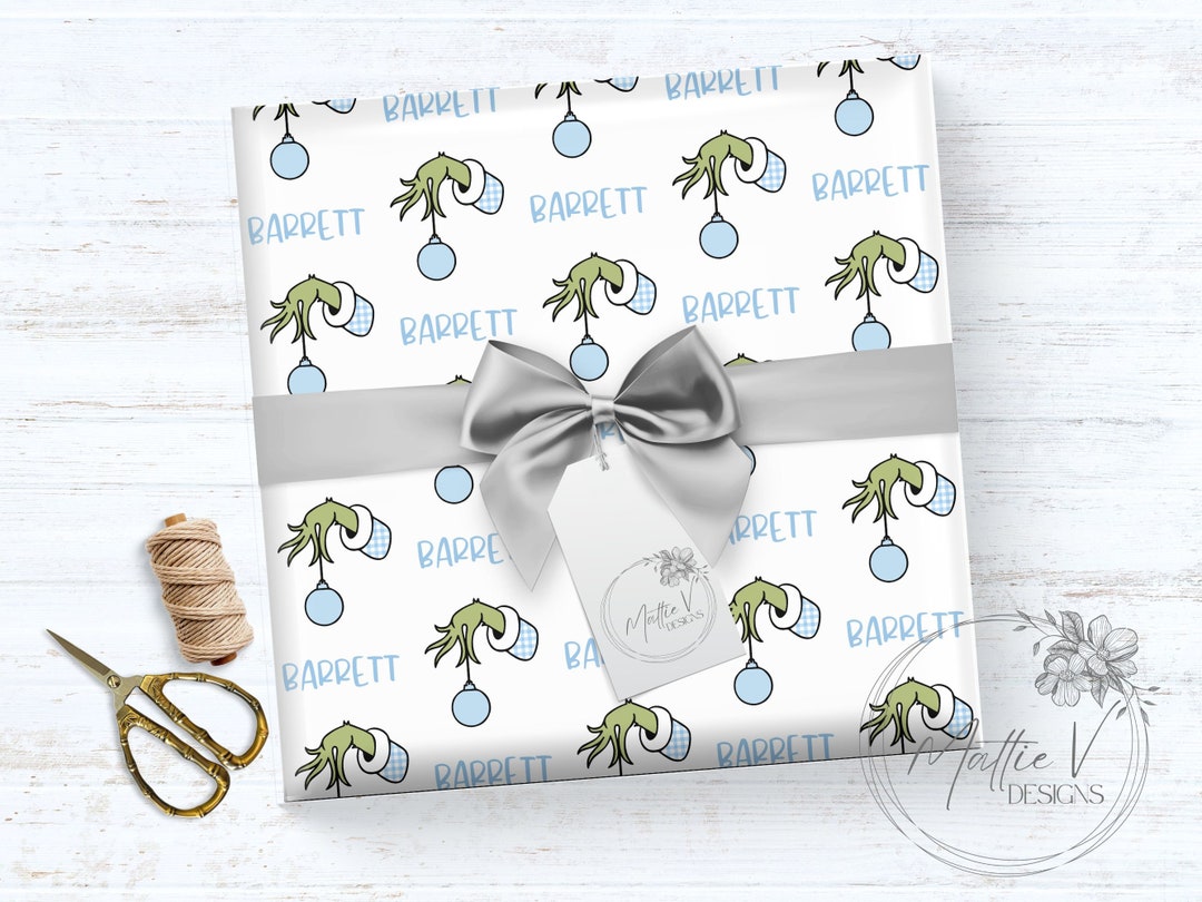 Personalized Wrapping Paper | Christmas Gift Wrap | Name Gift Wrap ...